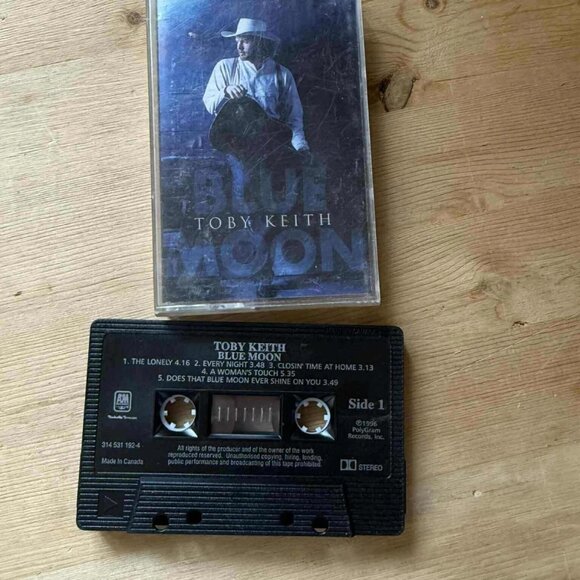 Media | Toby Keith Blue Moon Vintage Cassette Tape Vg C39 | Poshmark